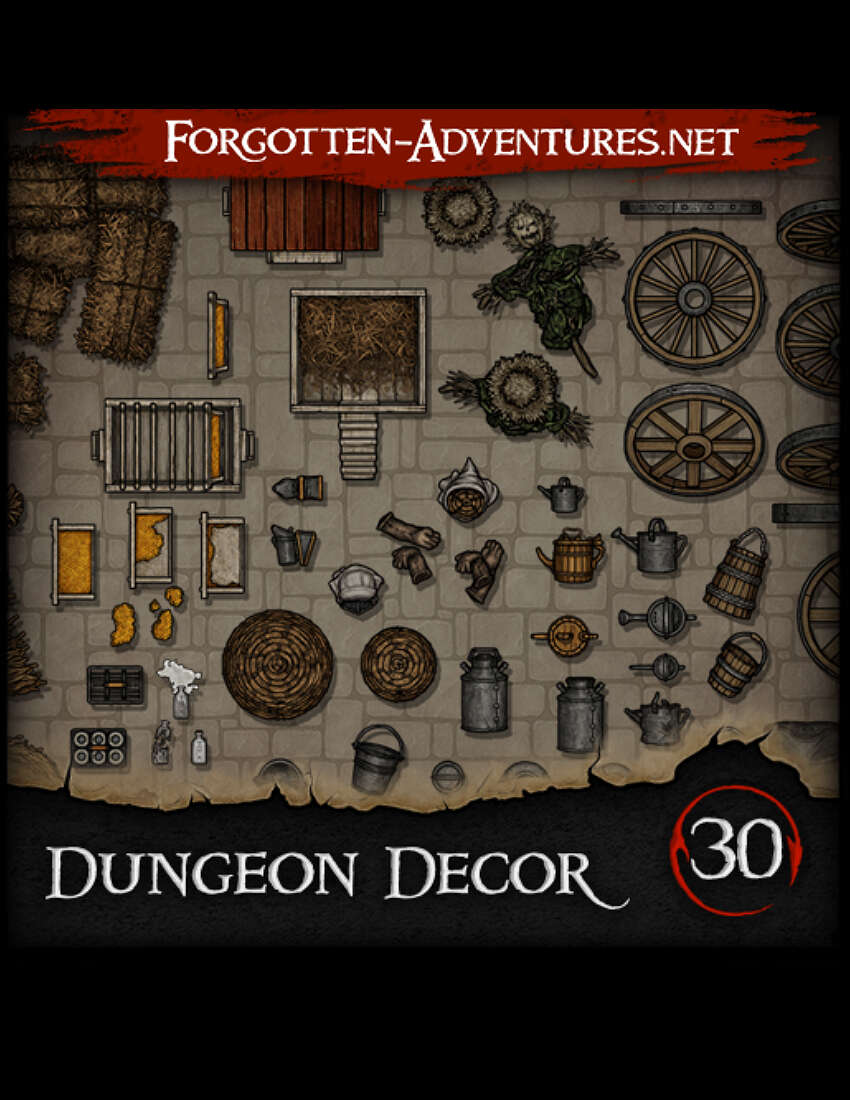 Dungeon Decor - Pack 30 - ForgottenAdventures | DriveThruRPG