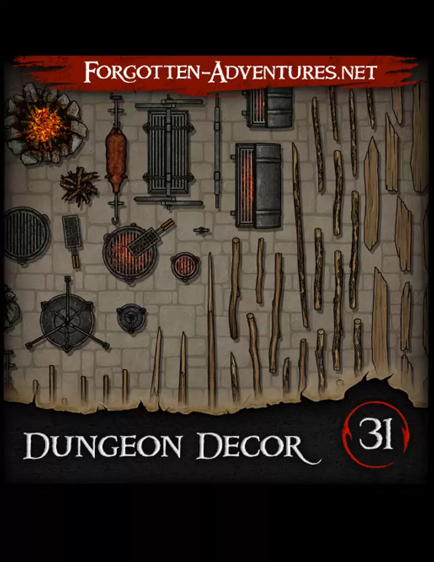 Dungeon Decor - Pack 31 - ForgottenAdventures | DriveThruRPG