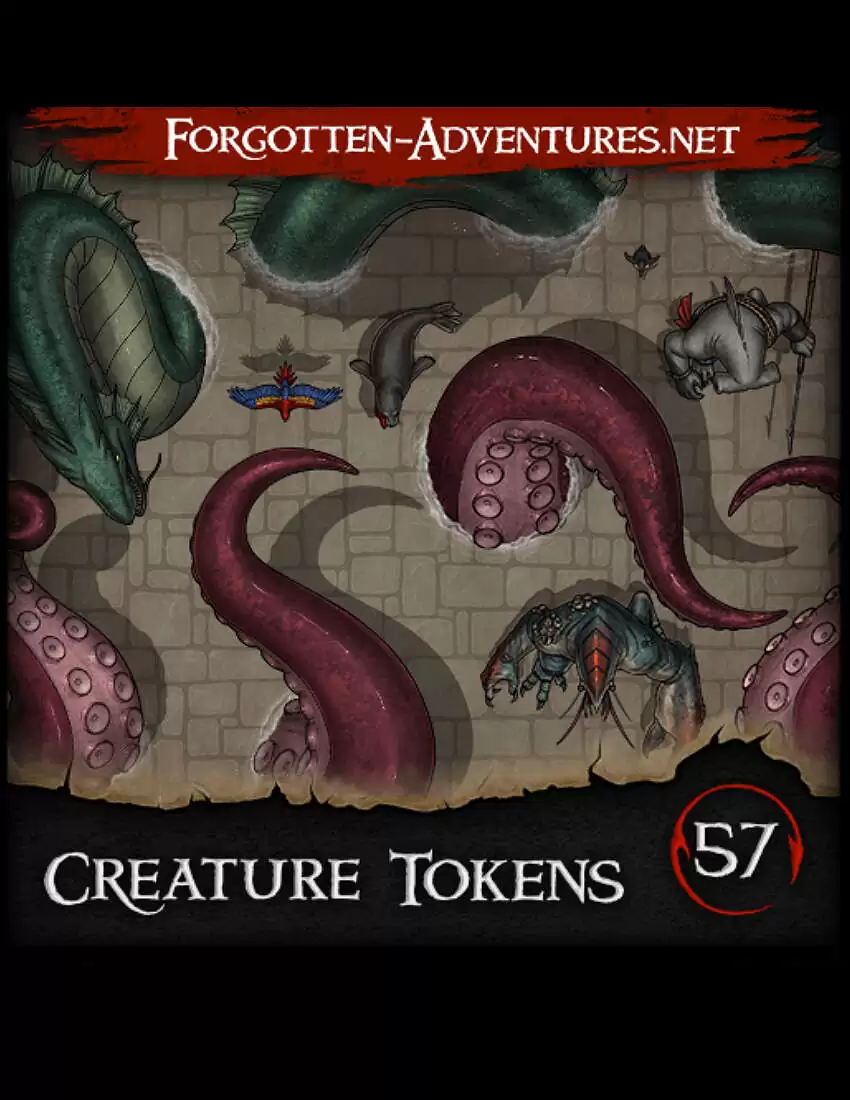 Creature Tokens Pack 57 - ForgottenAdventures | DriveThruRPG