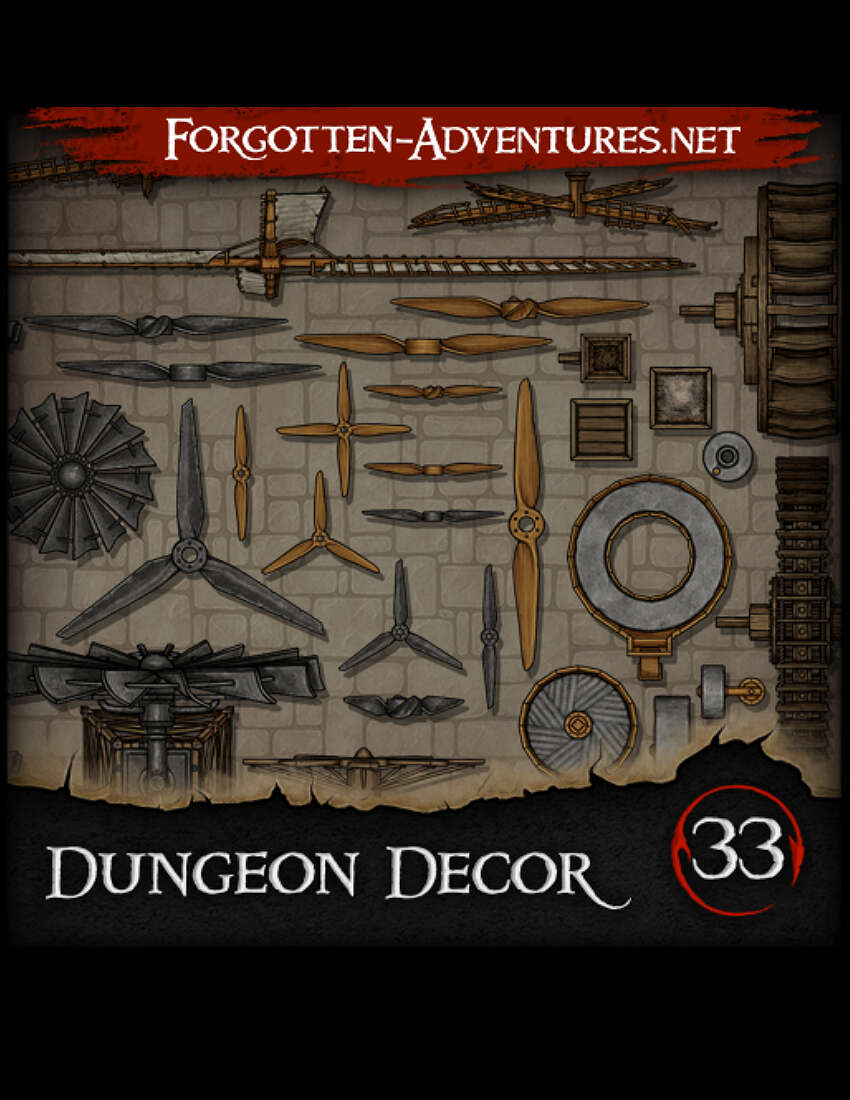 Dungeon Decor - Pack 33 - ForgottenAdventures | DriveThruRPG