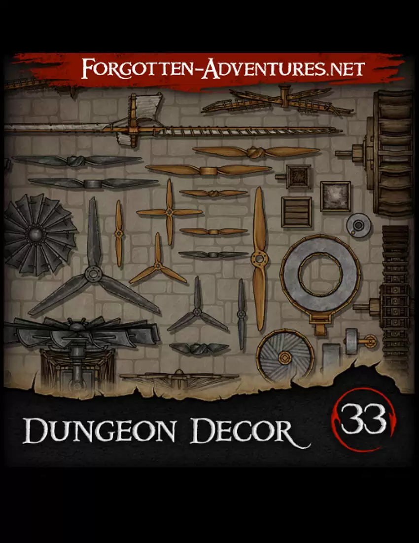 Dungeon Decor - Pack 33 - ForgottenAdventures | DriveThruRPG