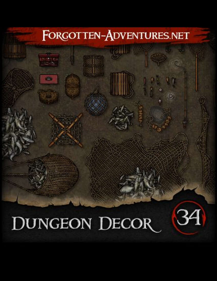 Dungeon Decor - Pack 34 - ForgottenAdventures | DriveThruRPG