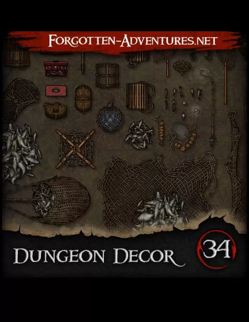 Dungeon Decor - Pack 34 - ForgottenAdventures | DriveThruRPG