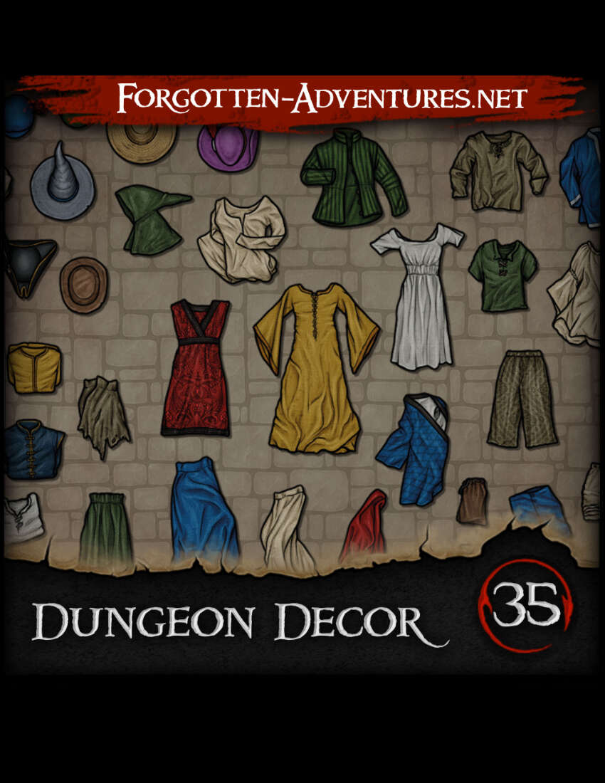 Dungeon Decor - Pack 35 - ForgottenAdventures | DriveThruRPG