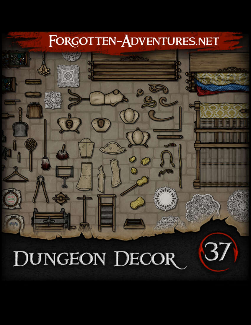 Dungeon Decor - Pack 37 - ForgottenAdventures | DriveThruRPG