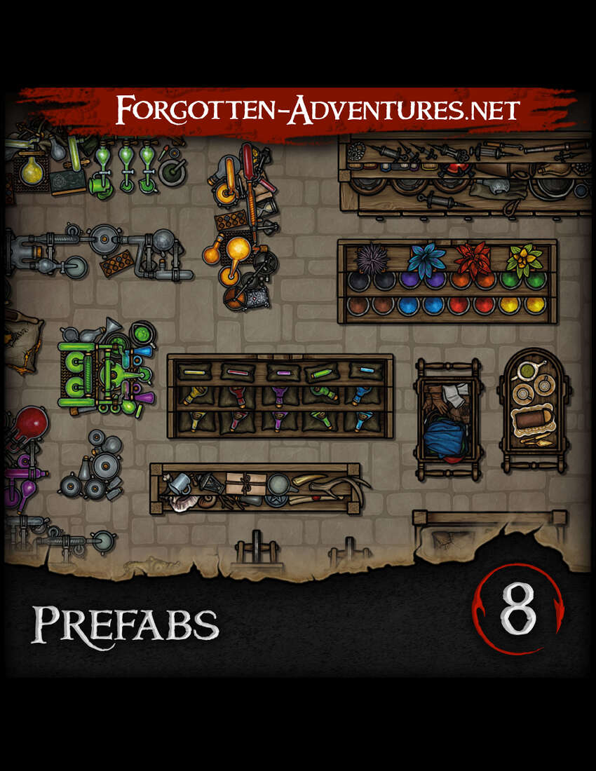 Prefabs - Pack 8 - ForgottenAdventures | DriveThruRPG