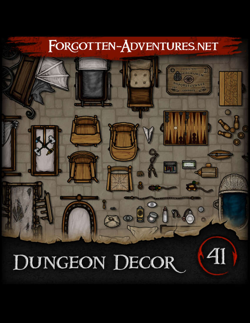 Dungeon Decor - Pack 41 - ForgottenAdventures | DriveThruRPG