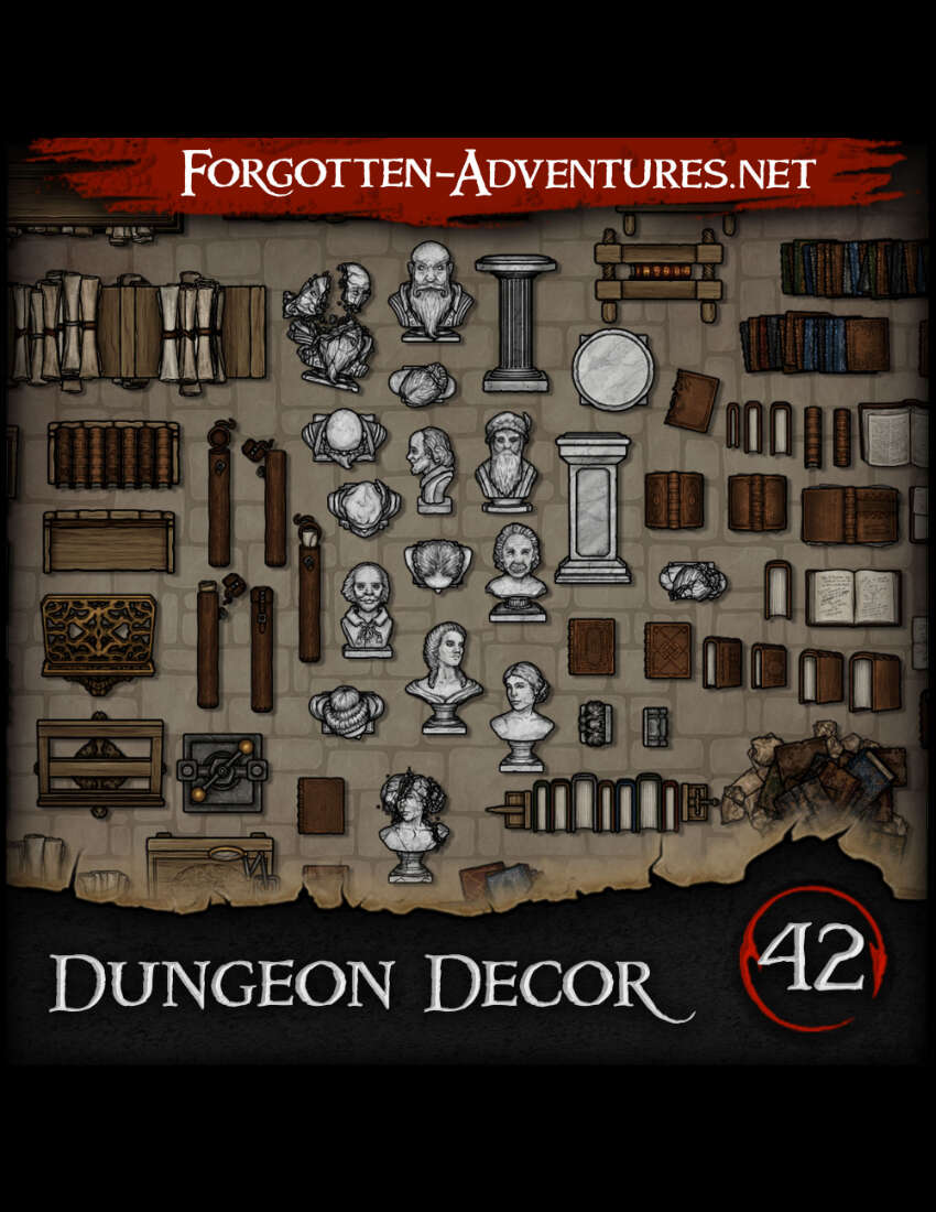 Dungeon Decor - Pack 42 - ForgottenAdventures | DriveThruRPG