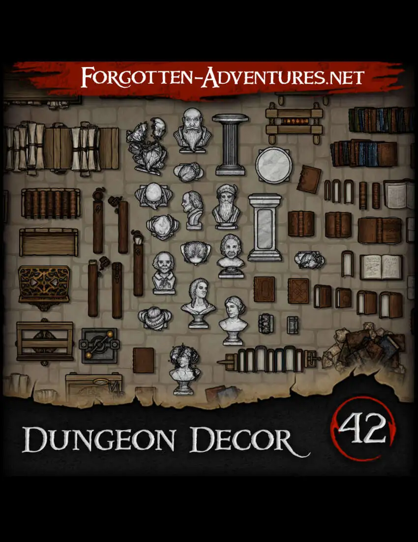 Dungeon Decor - Pack 42 - ForgottenAdventures | DriveThruRPG