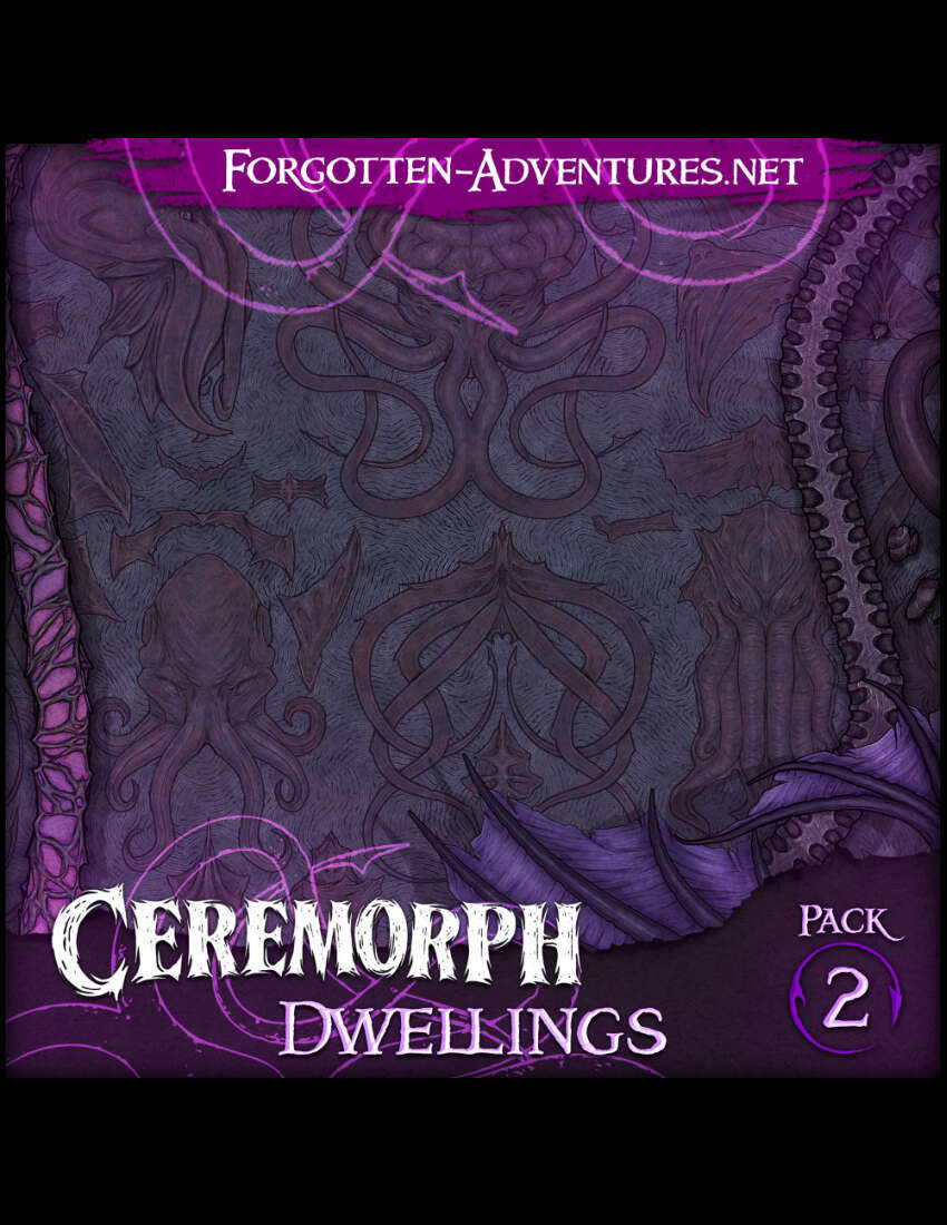 Ceremorph Dwellings - Pack 2 - ForgottenAdventures | DriveThruRPG