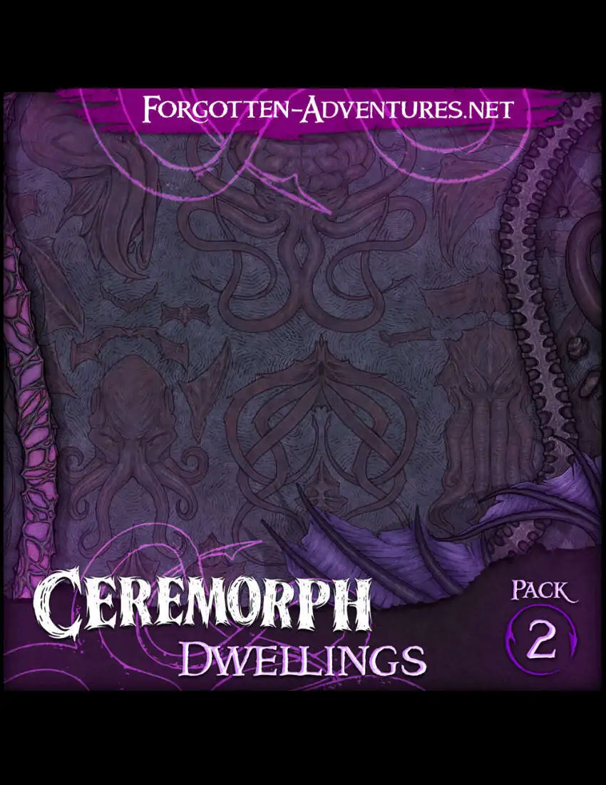 Ceremorph Dwellings - Pack 2 - ForgottenAdventures | DriveThruRPG