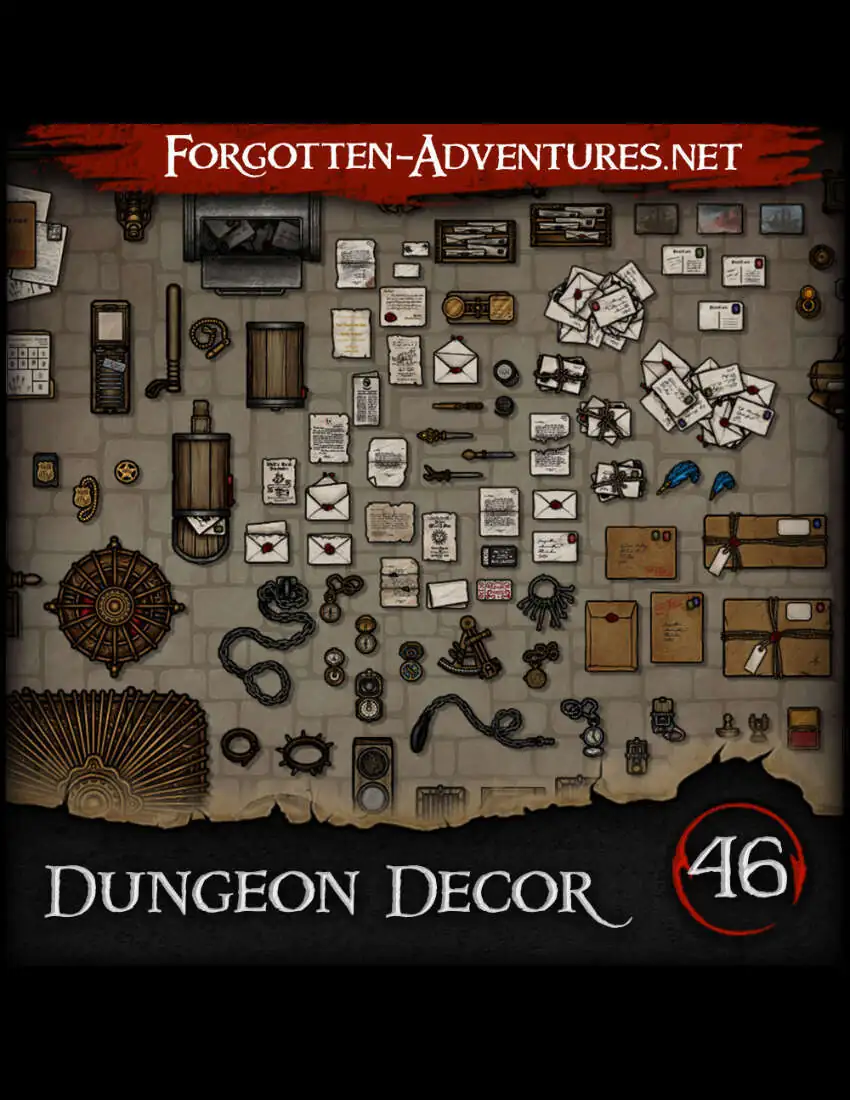 Dungeon Decor - Pack 46 - ForgottenAdventures | DriveThruRPG