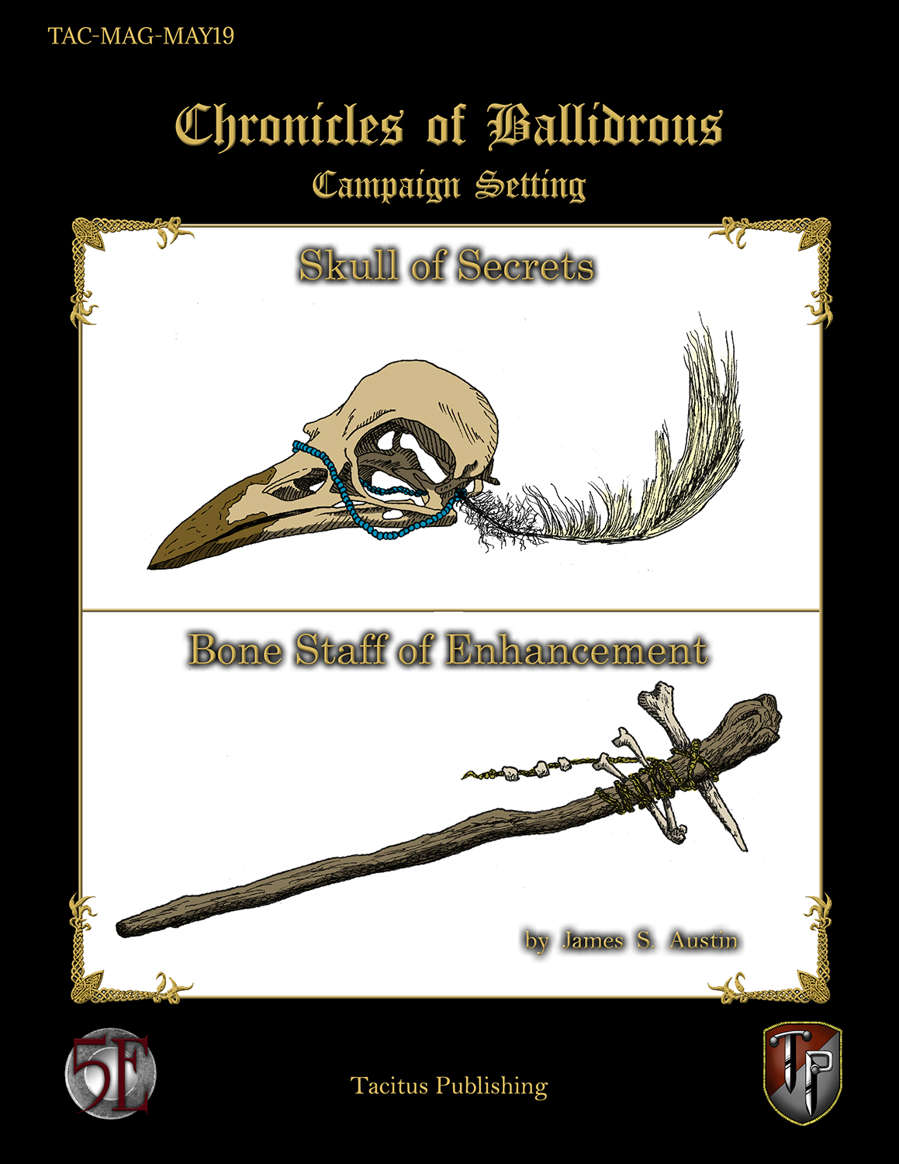 CoB - Magical Items - Skull of Secrets & Bone Staff of Enhancement (5E ...