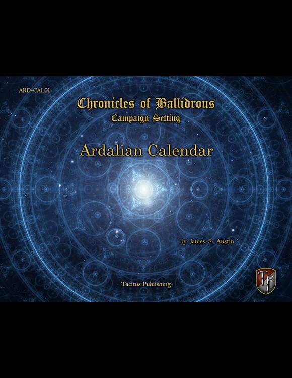 CoB Ardalian Calendar - Tacitus Publishing | Campaign | DriveThruRPG