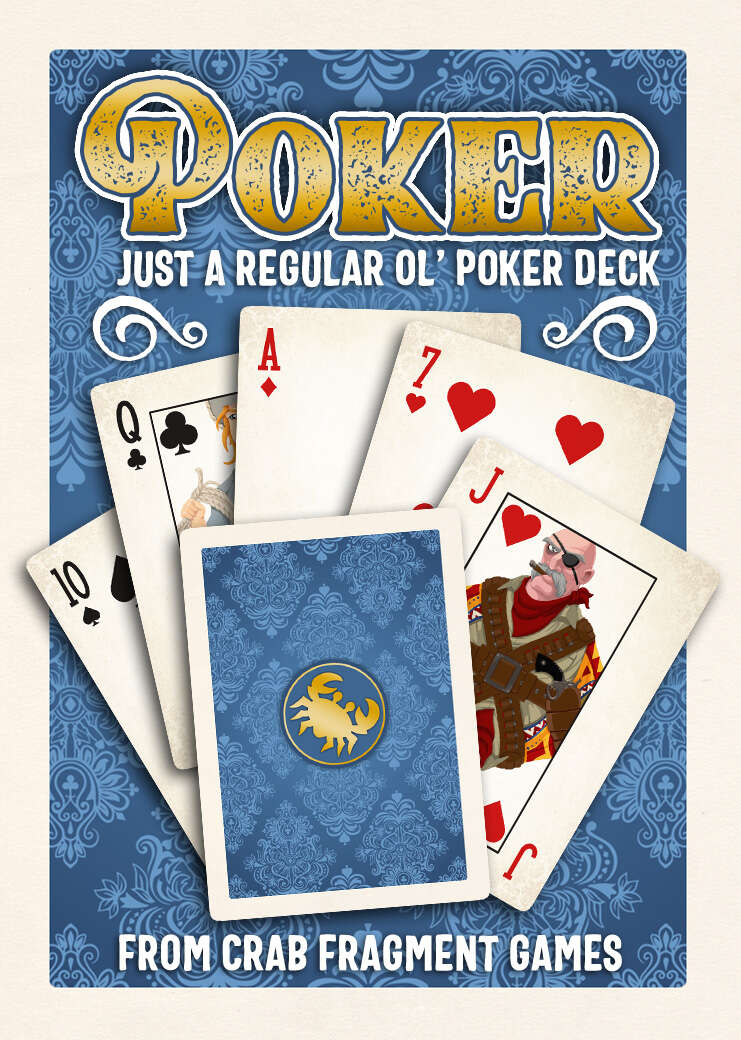Poker Deck (Blue Back) - Crab Fragment Games | DriveThruRPG