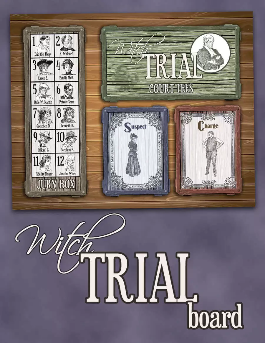 Witch Trial BOARD - Crab Fragment Games | DriveThruRPG