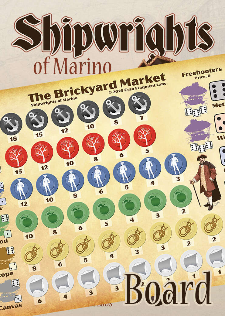 Shipwrights of Marino BOARD - Crab Fragment Games | DriveThruRPG