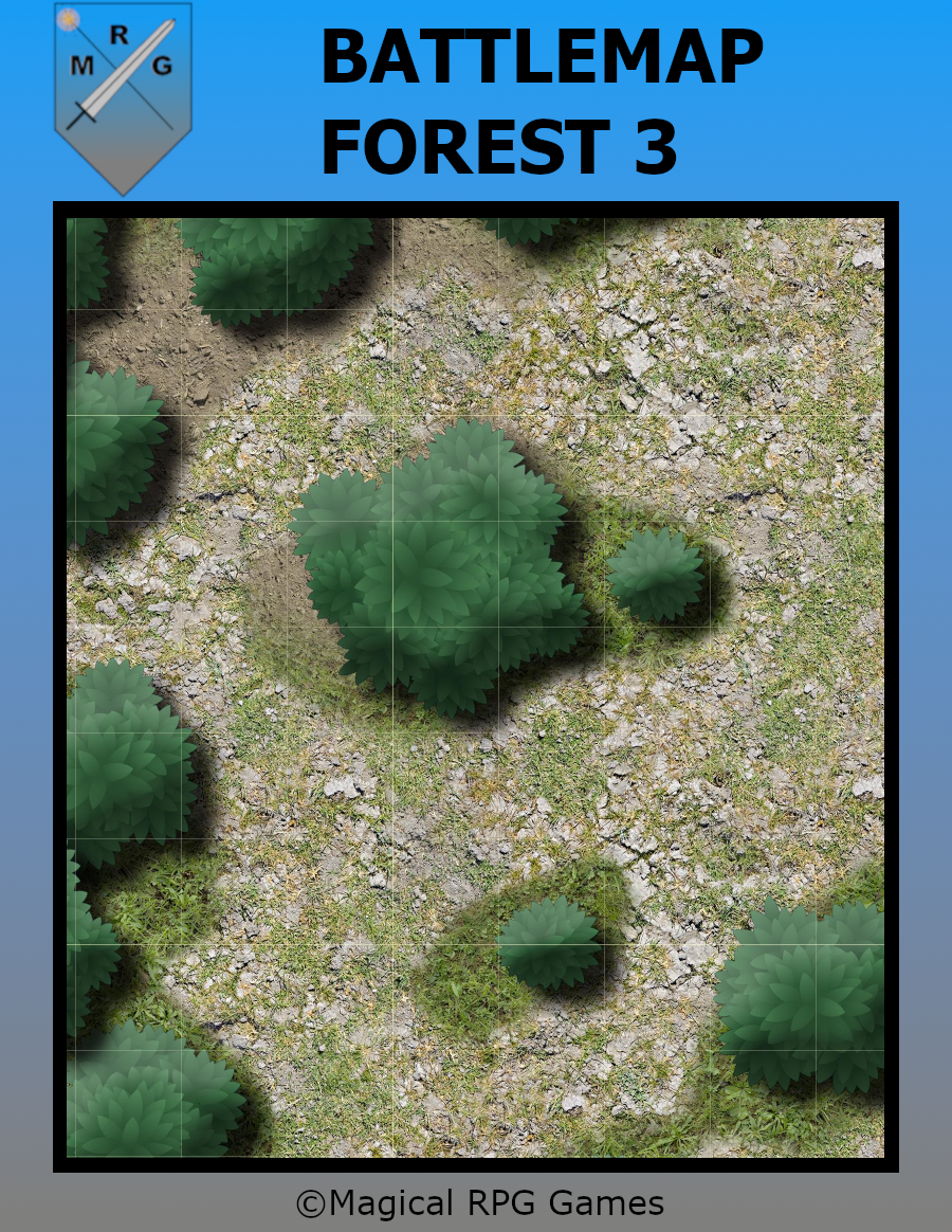 Battlemap Forest 3 - Magical RPG Games | DriveThruRPG