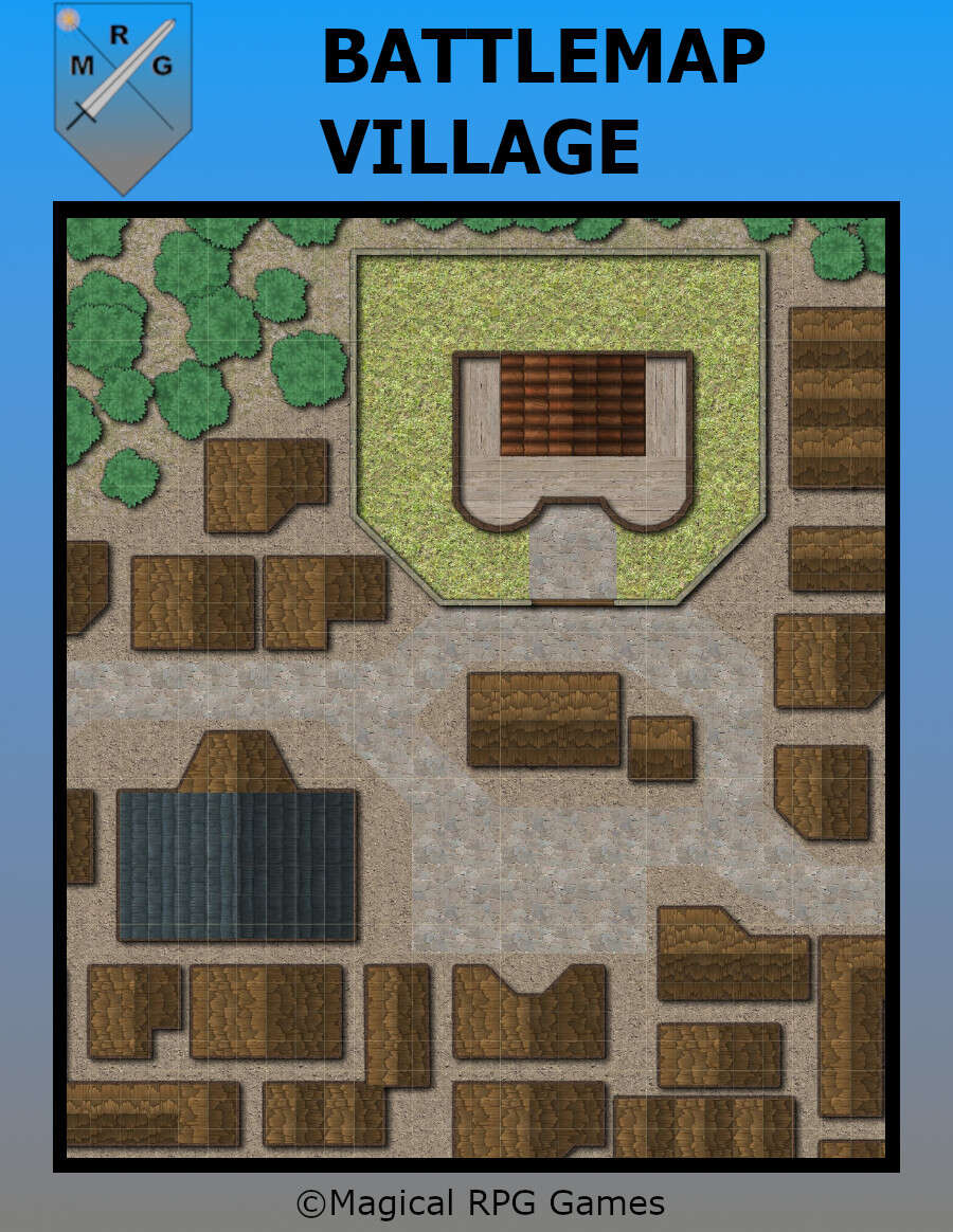 Battlemap Village - Magical RPG Games | DriveThruRPG