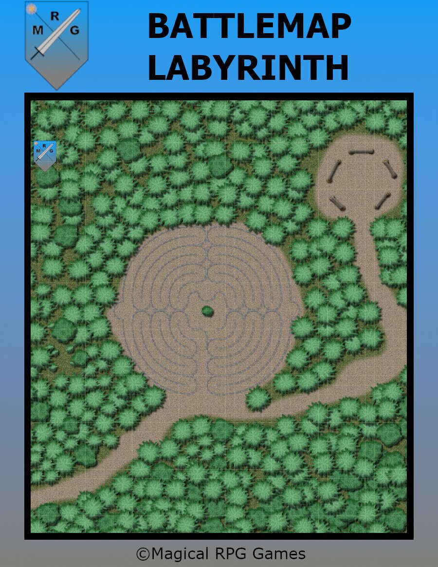 Battlemap Labyrinth - Magical RPG Games | DriveThruRPG