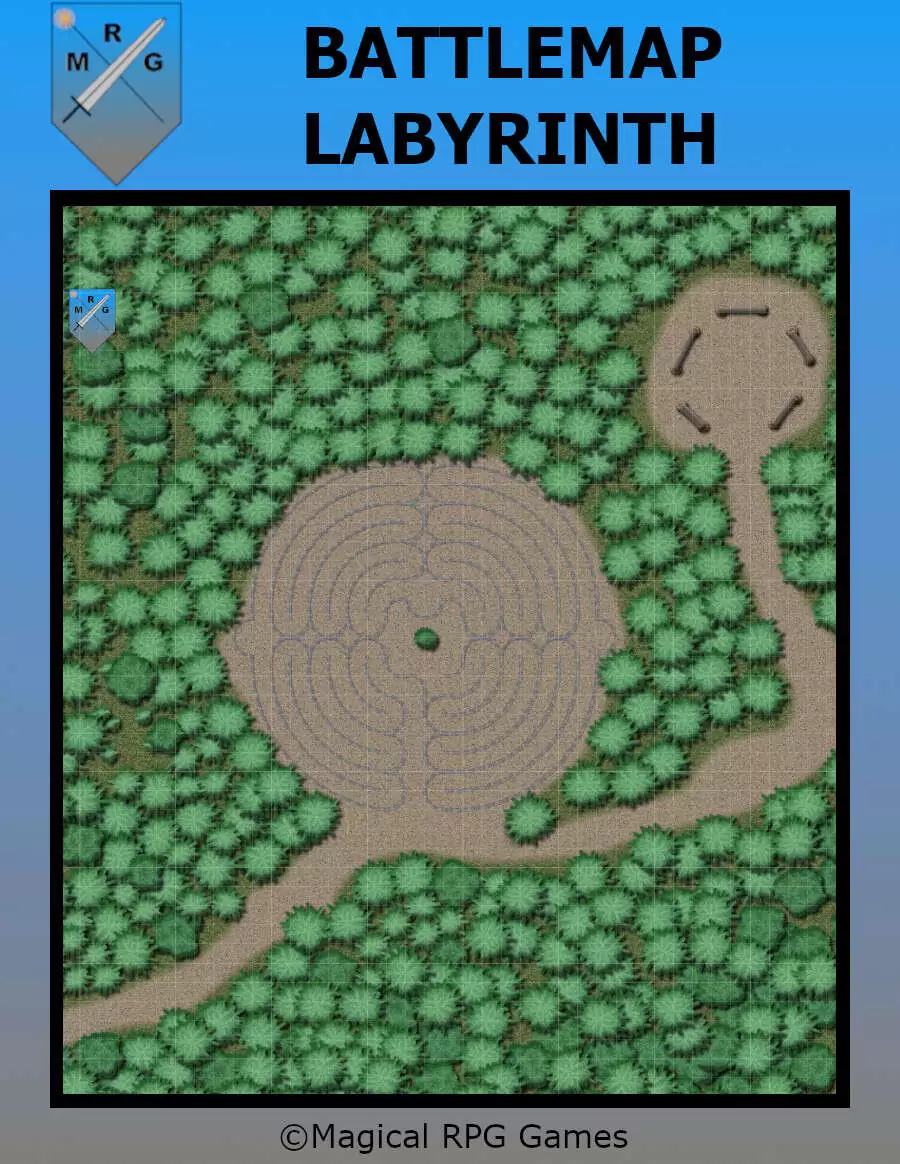 Battlemap Labyrinth - Magical RPG Games | DriveThruRPG