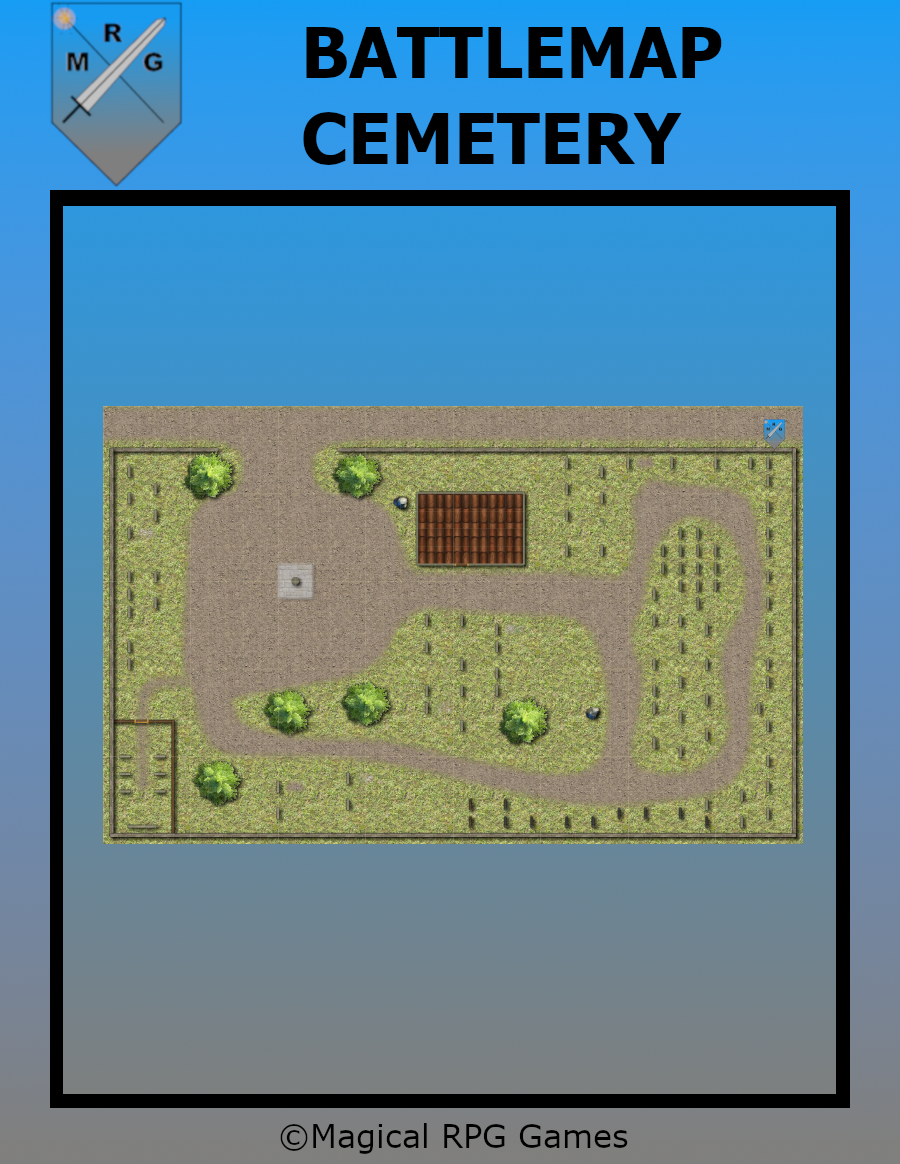 Battlemap Cemetery - Magical RPG Games | DriveThruRPG