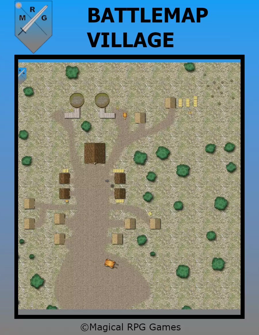 Battlemap Village - Magical RPG Games | DriveThruRPG