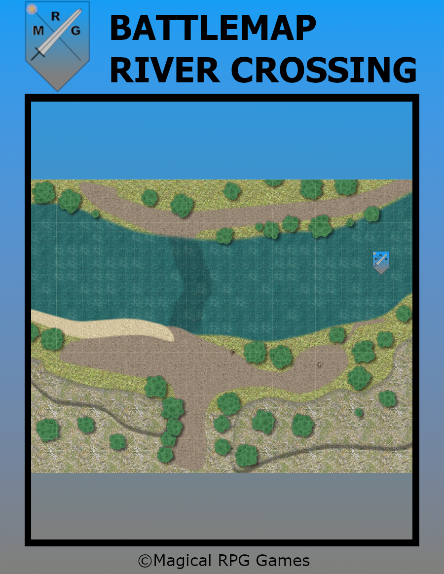 Battlemap River Crossing - Magical RPG Games | DriveThruRPG