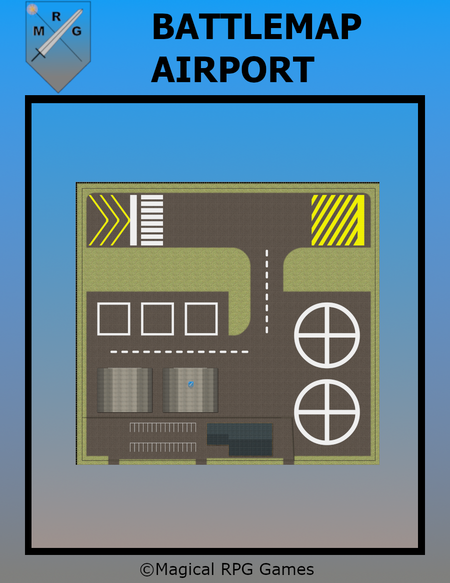 Battlemap Airport - Magical RPG Games | DriveThruRPG