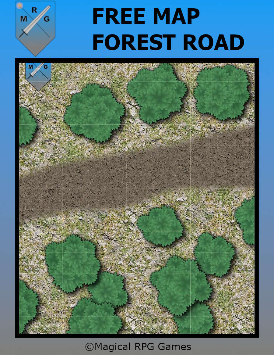 Free Map Forest Road - Magical RPG Games | DriveThruRPG