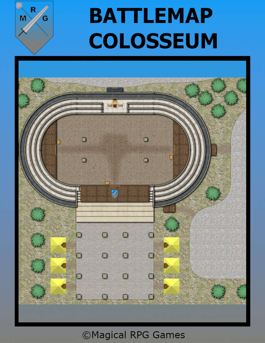 Battlemap Colosseum - Magical RPG Games | DriveThruRPG