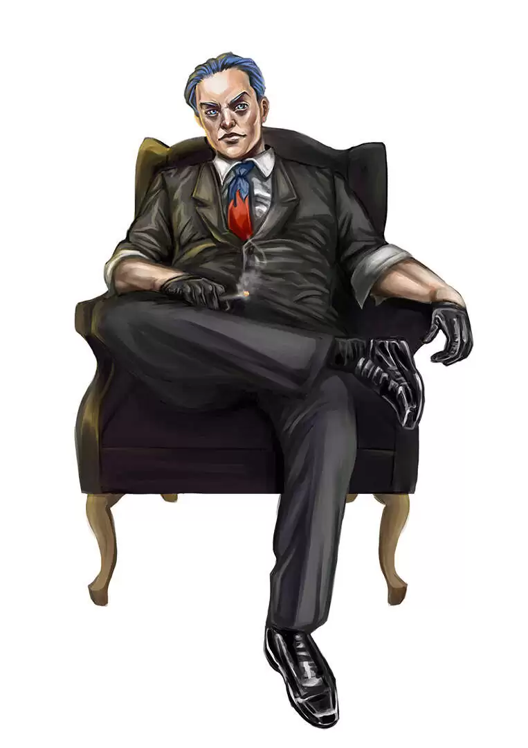 RPG Fantasy Character, Male, Mafia Man - Teresa Guido Art | DriveThruRPG