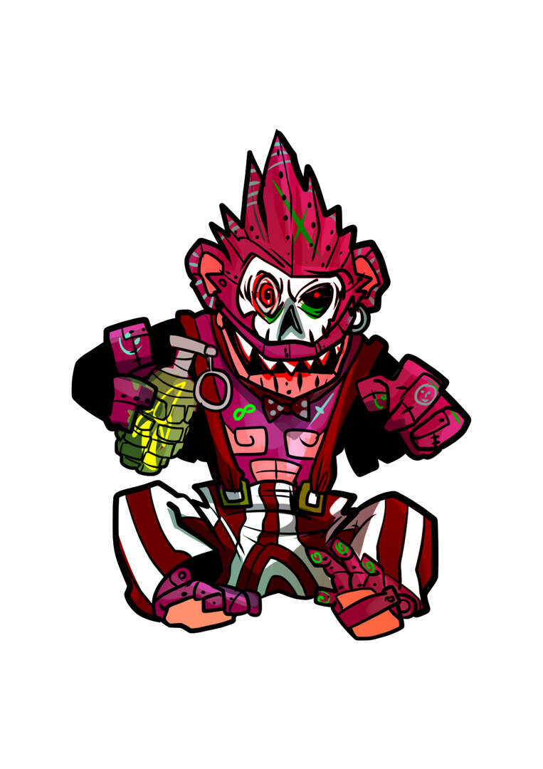 Monkey Bomb - Teresa Guido Art | DriveThruRPG