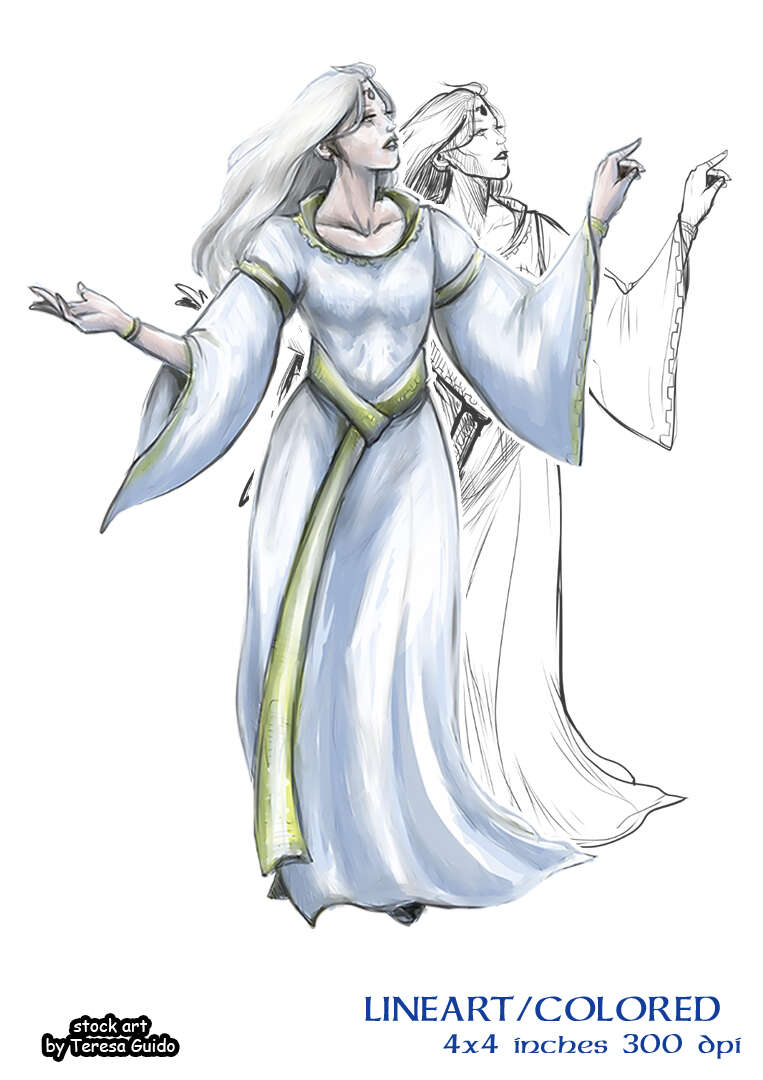 Medieval Lady Bundle - Teresa Guido Art | DriveThruRPG