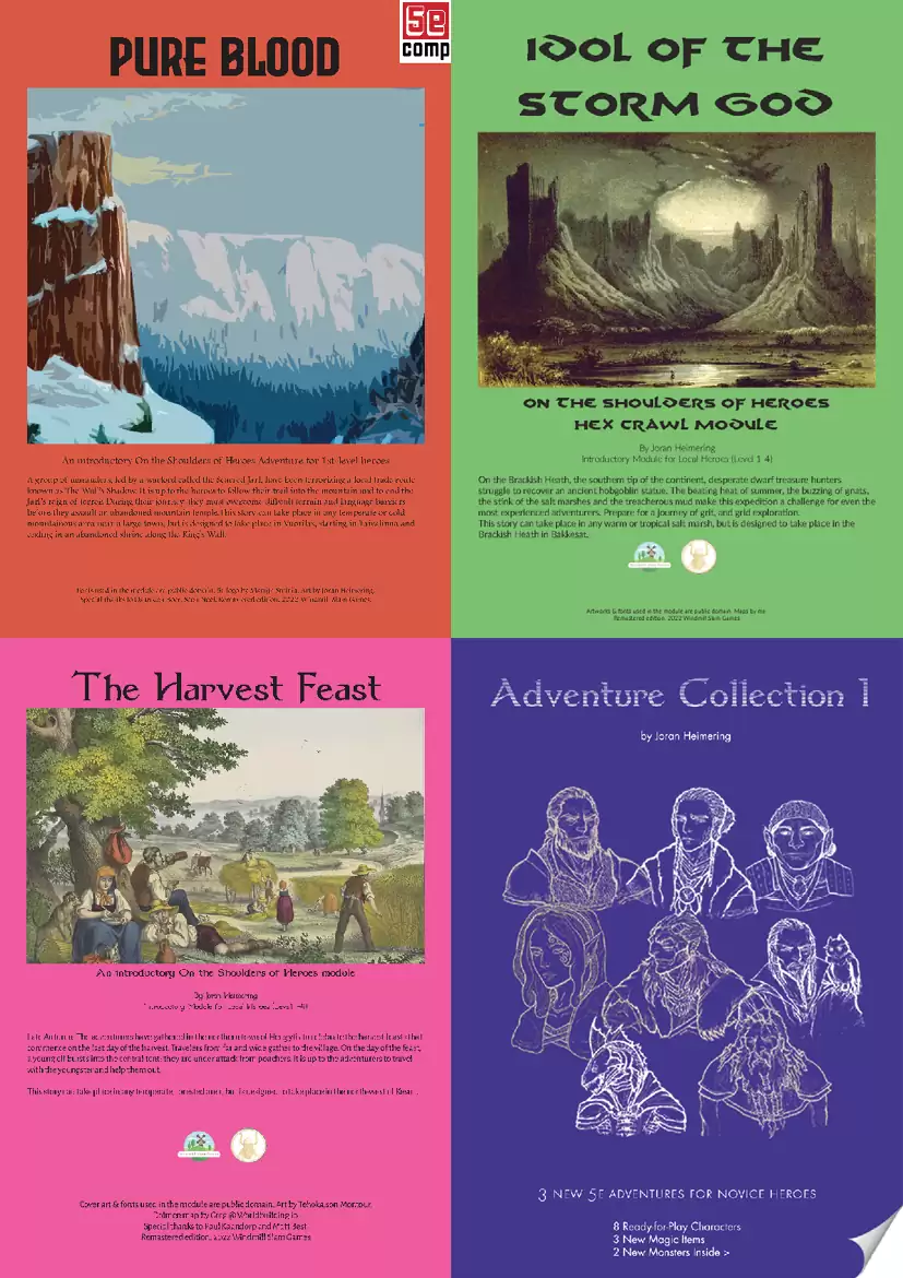 Adventure Collection Vol 1 - Windmill Slam Games | DriveThruRPG