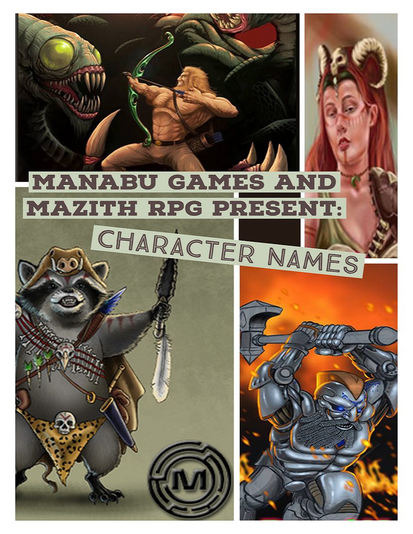 Character Names - Manabu Games | DriveThruRPG