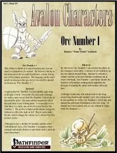Avalon Characters Vol 1, Issue #4 Orc Number 1 - Avalon Classic ...