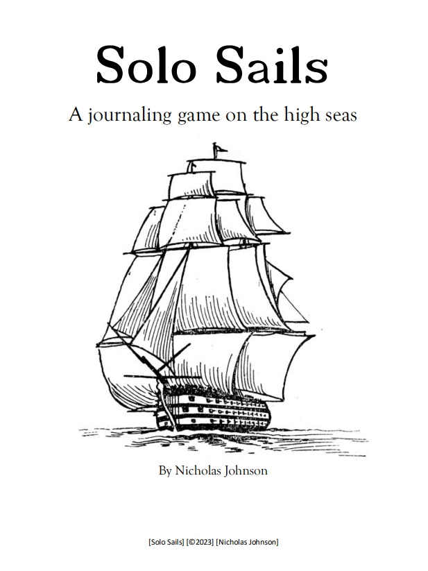 Solo Sails - Nicholas Johnson | DriveThruRPG