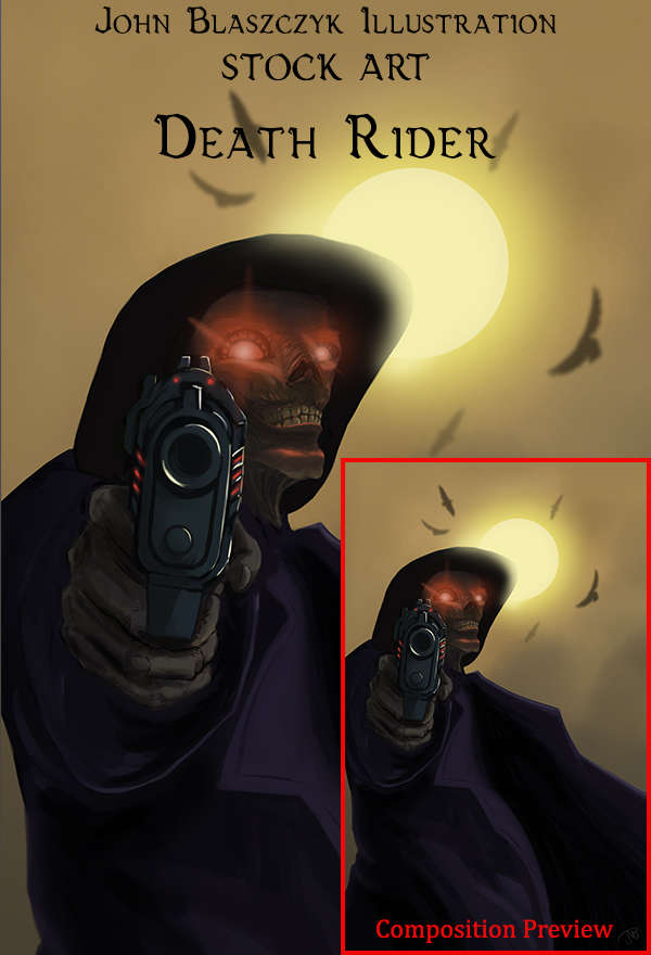 Character - Death Rider - Stock Art - John Blaszczyk Illustration ...