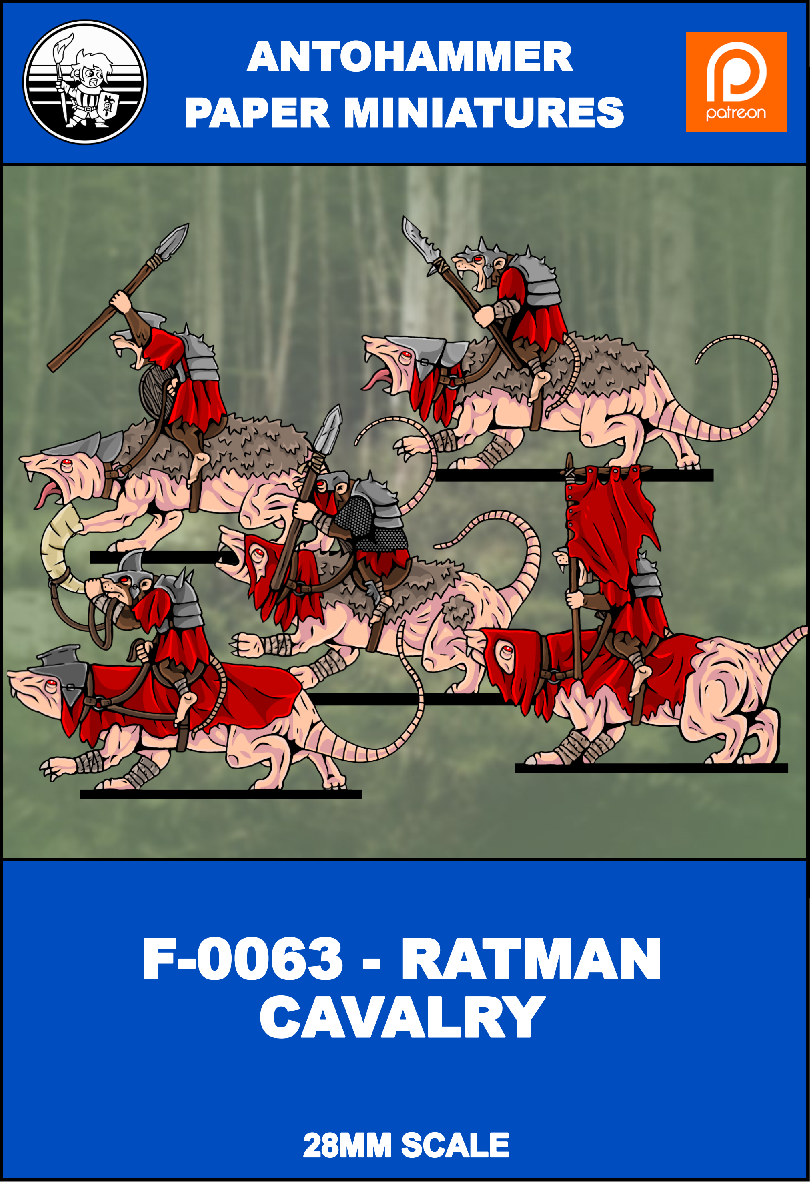 F-0063 - RATMAN CAVALRY - antohammer the lonely wargamer | FANTASY LINE ...