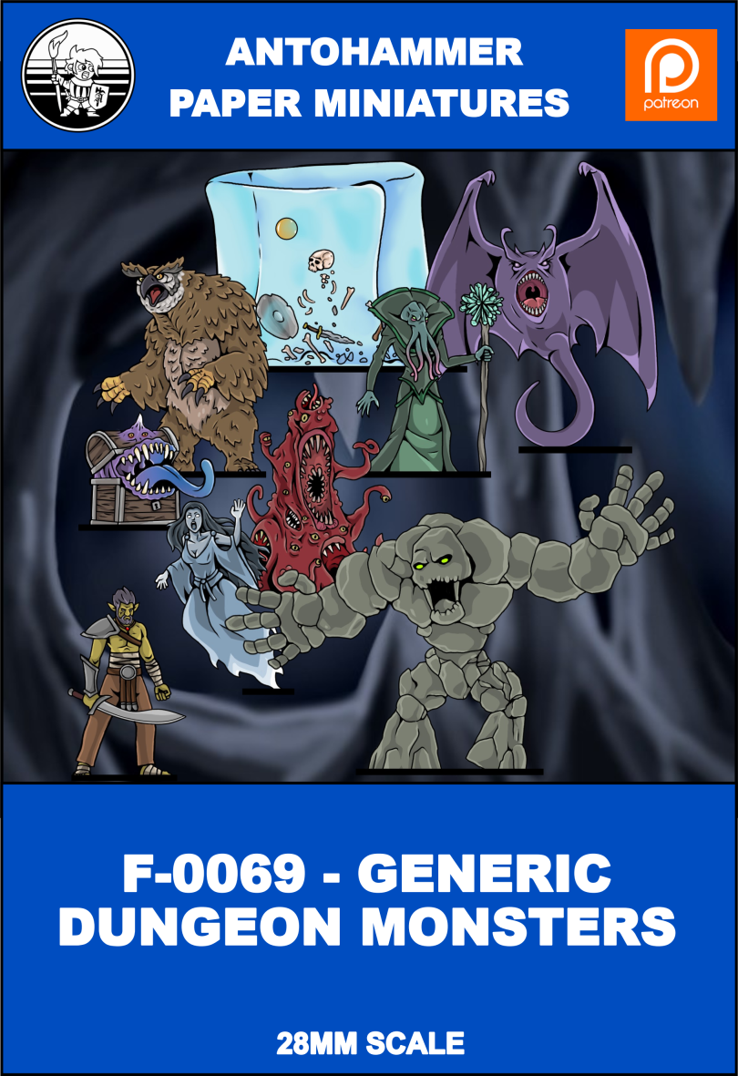 F-0069 - GENERIC DUNGEON MONSTERS - antohammer the lonely wargamer ...