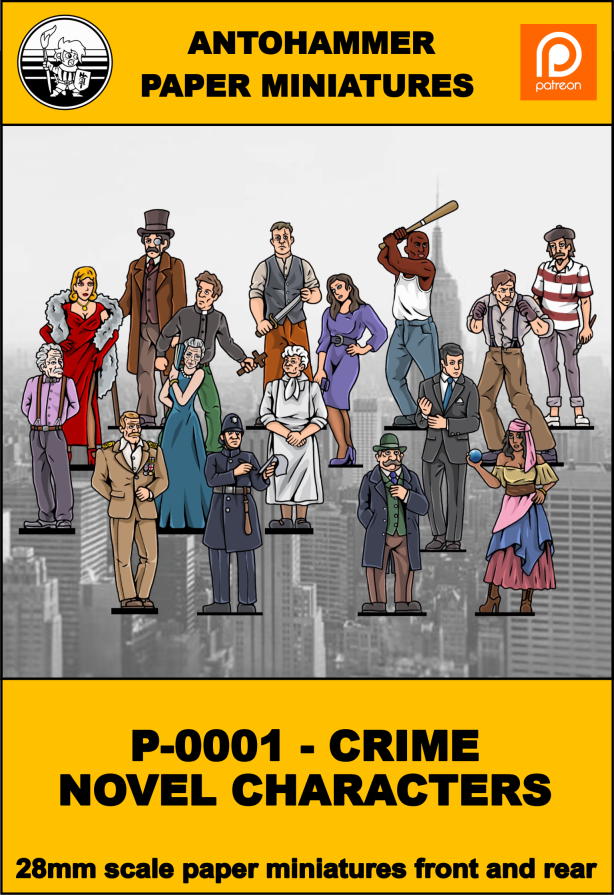 P-0001- CRIME NOVEL CHARACTERS - antohammer the lonely wargamer ...