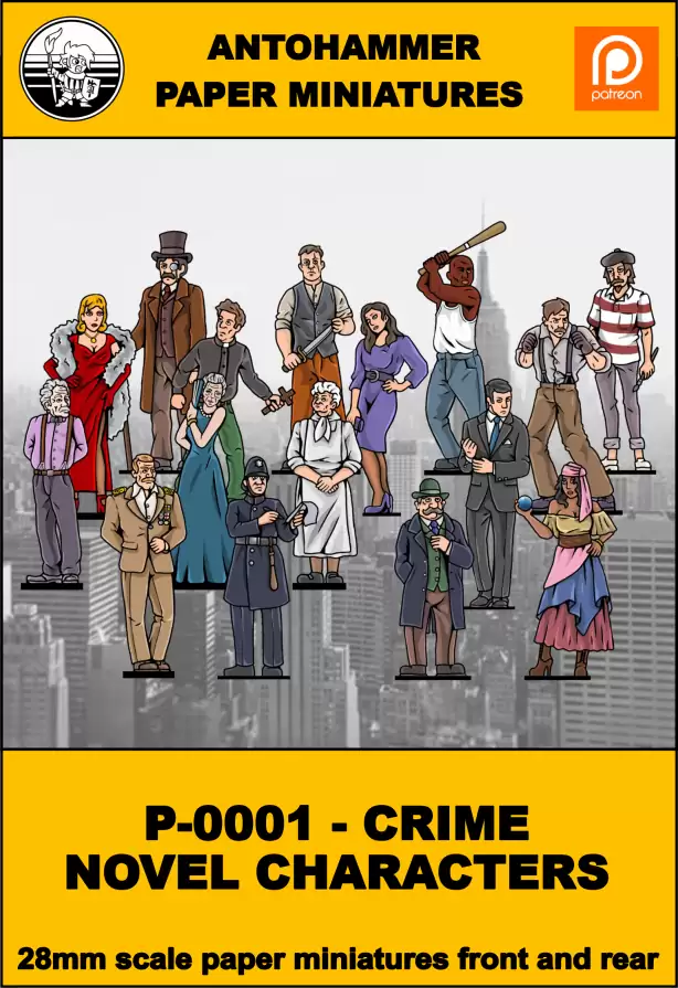 P-0001- CRIME NOVEL CHARACTERS - antohammer the lonely wargamer ...