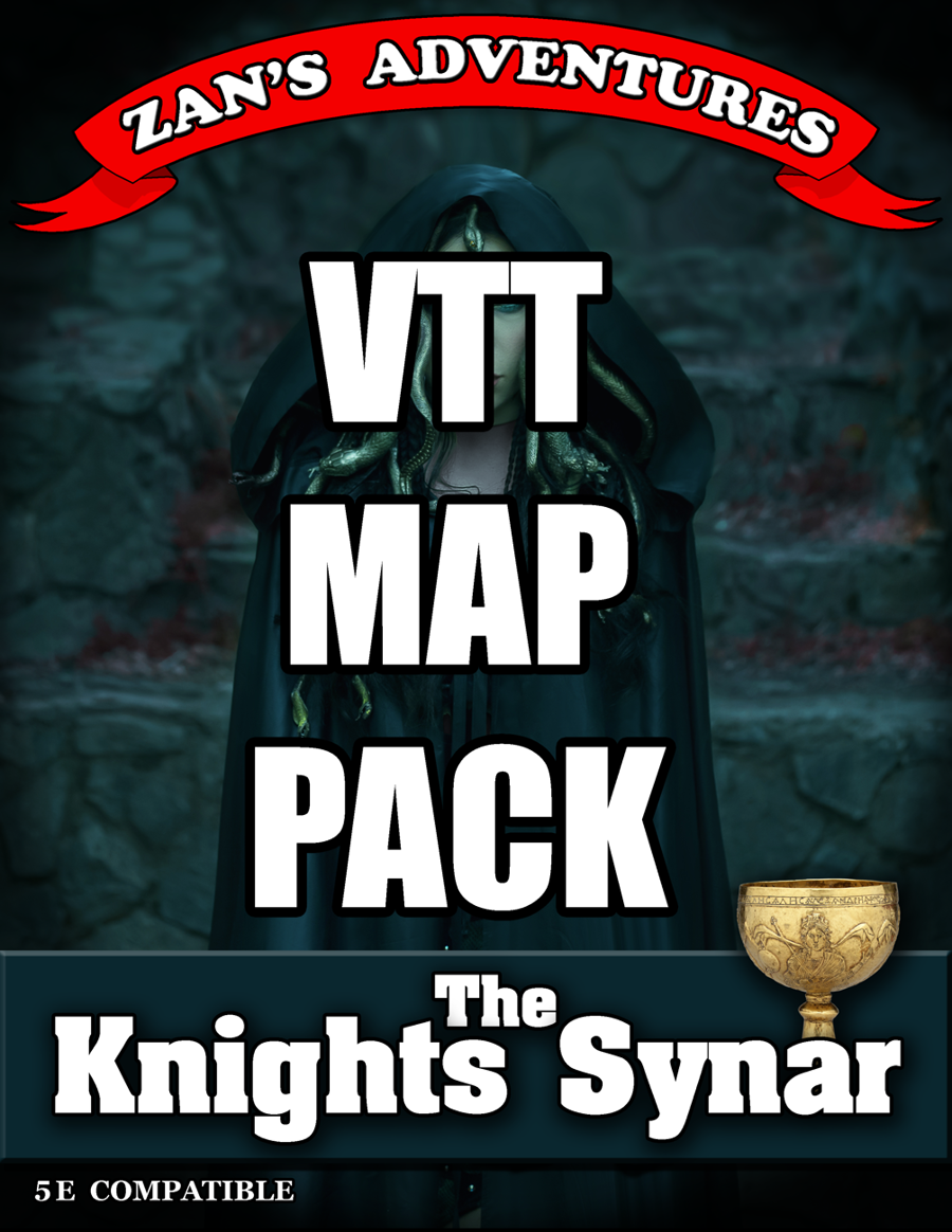 VTT (Roll 20) Map Pack for The Knight's Synar - Zan's Adventures ...