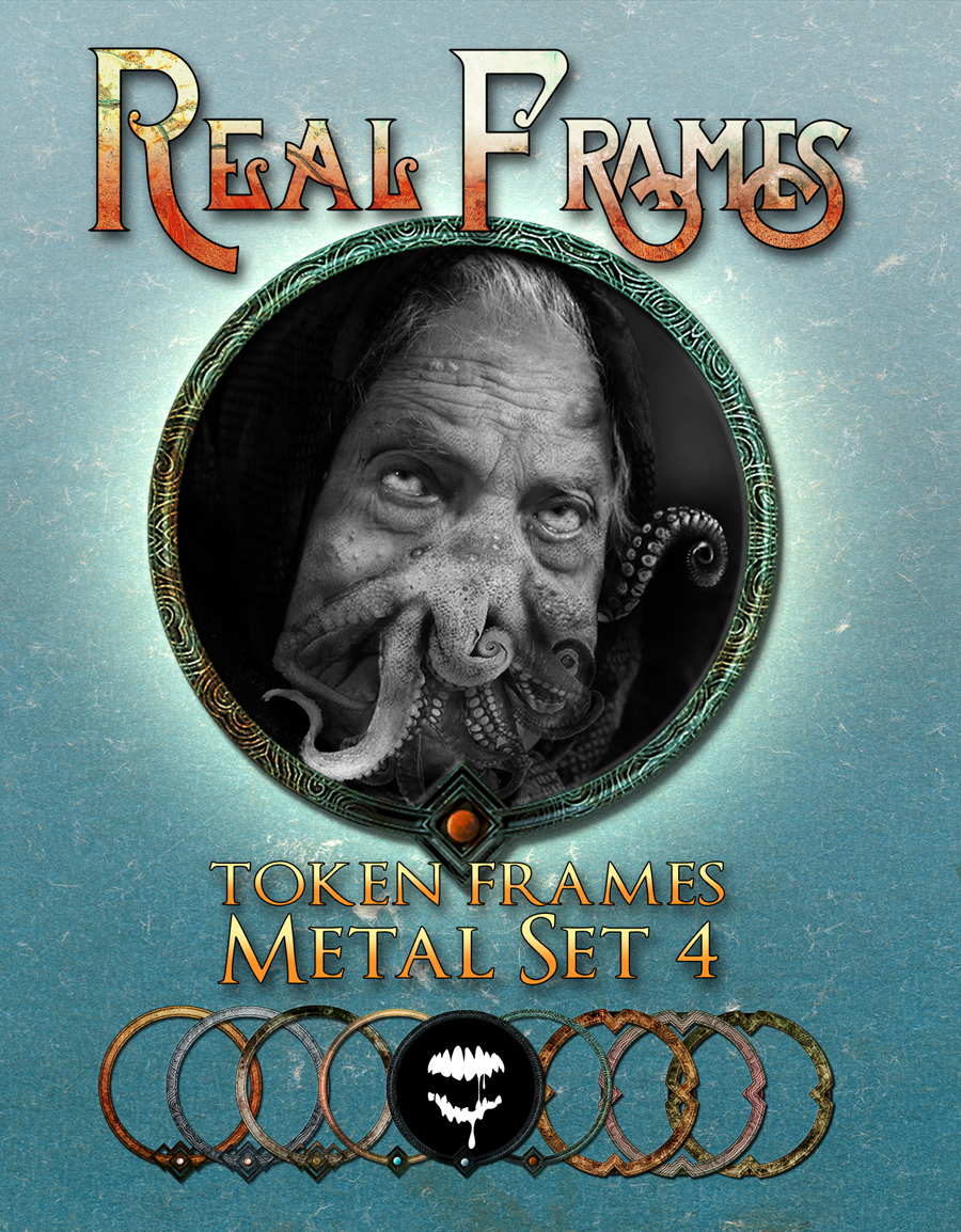 Real Frames - Metal Set 4 (For Portraits & Tokens) - Bite Size Horror ...