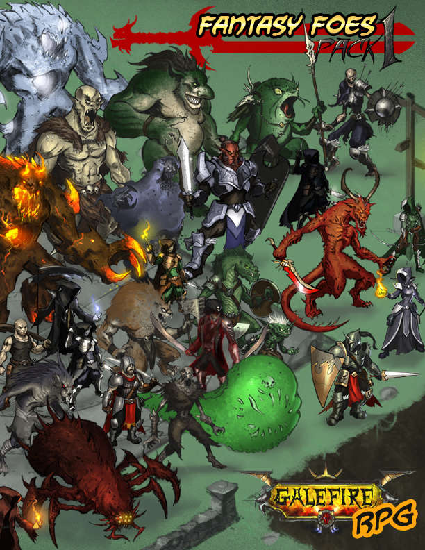 Fantasy Foes Pack 1, Isometric Enemies - GalefireRPG | DriveThruRPG
