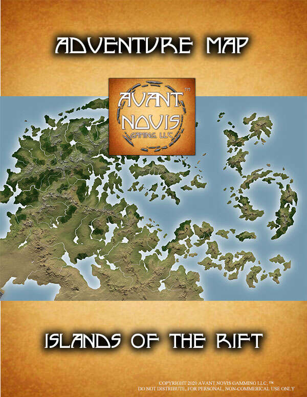 Adventure map: Islands of the Rift - Avant Novis Gaming, LLC | DriveThruRPG