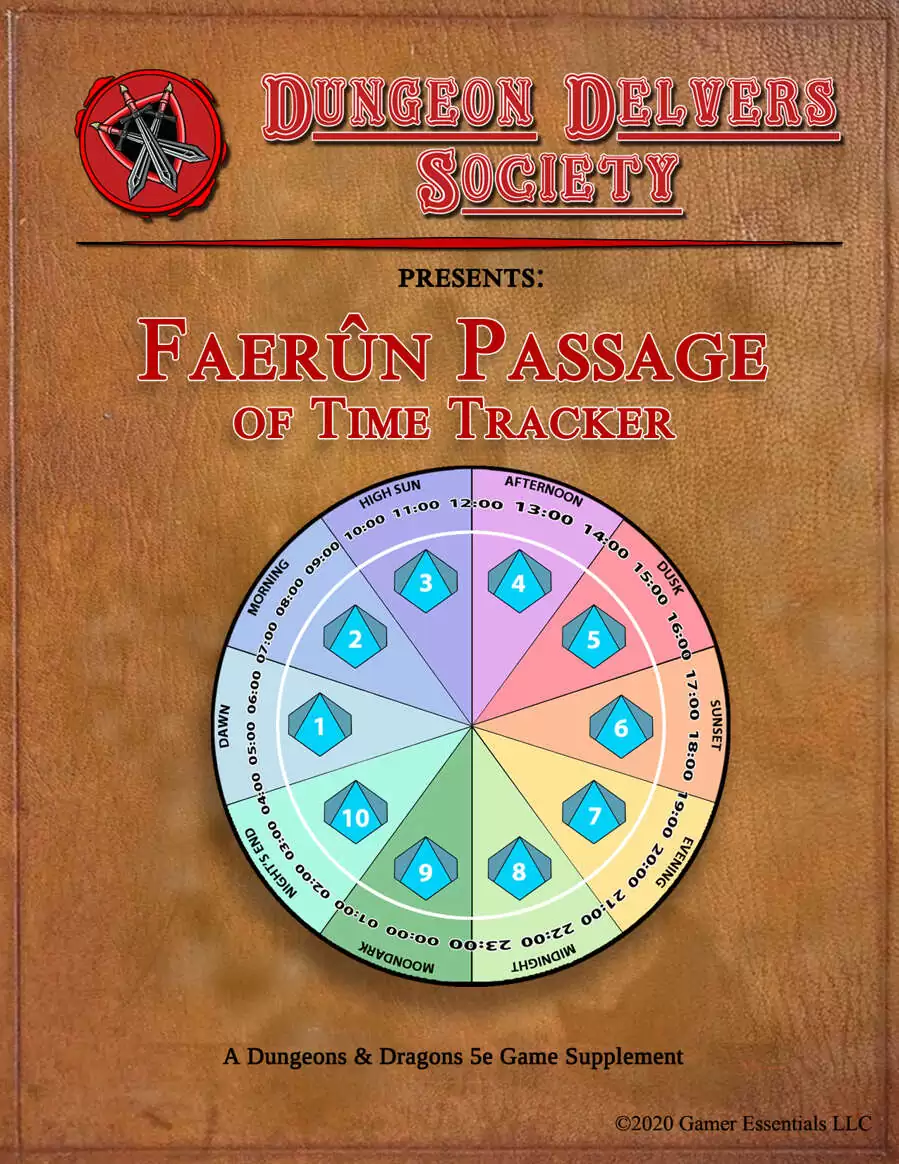 Faerun Passage of Time Tracker - Penelope Engel | DriveThruRPG