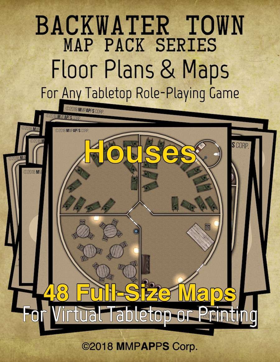Backwater Town: Houses | Map Pack - MmpApps | Science Fiction Maps ...