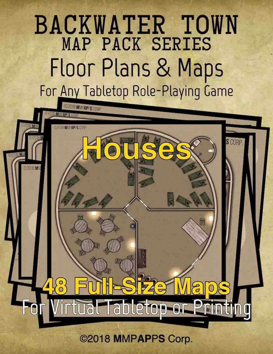 Backwater Town: Houses | Map Pack - MmpApps | Science Fiction Maps ...